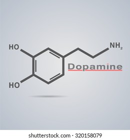 Chemical Molecule Dopamine Stock Vector (Royalty Free) 320158079 ...