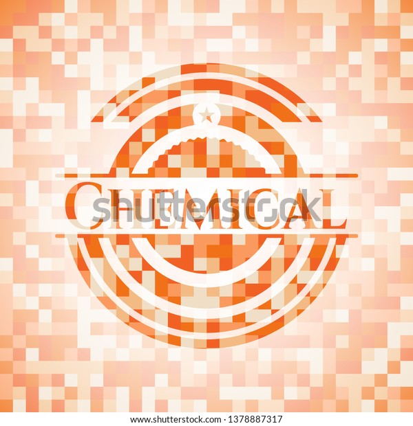 Chemical Orange Tile Background Illustration Square Stock Vector ...