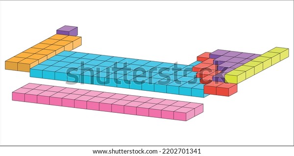 Chemical Periodic Table Elements Color Null Stock Vector (Royalty Free ...