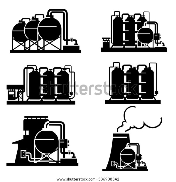 Chemical plant icon