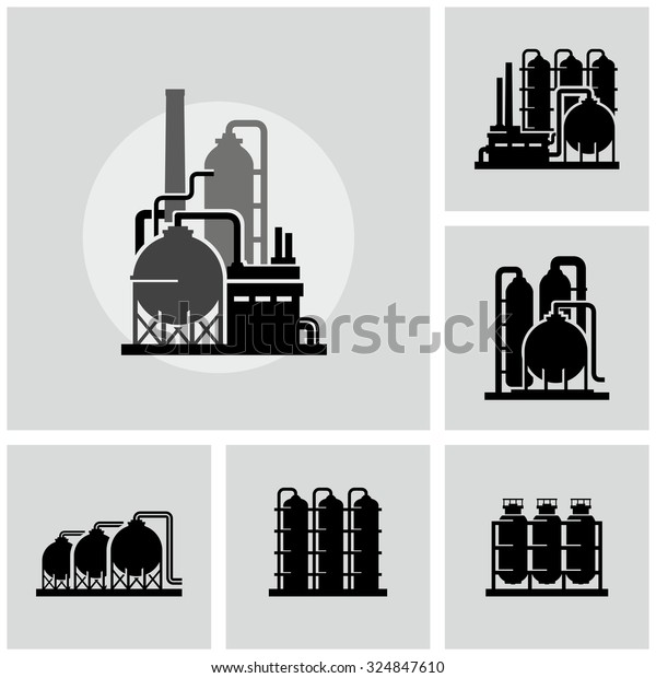 Chemical Plant Vector Icon Stock Vector (Royalty Free) 324847610 ...