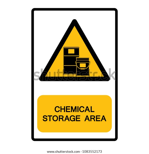 Chemical Storage Area Symbol Vector Illustration Stock Vector (Royalty ...
