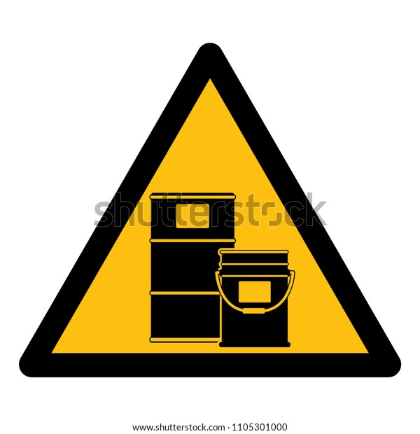 Chemical Storage Area Symbol Vector Illustration Stock Vector (Royalty ...