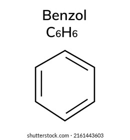 Chemical Structural Formula Benzol Stock Vector (Royalty Free ...