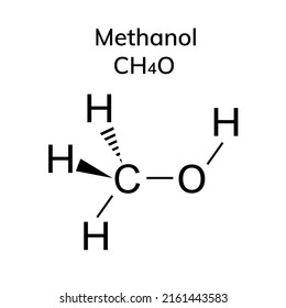 Chemical Structural Formula Methanol Stock Vector (Royalty Free ...