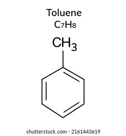Chemical Structural Formula Toluene Stock Vector (Royalty Free ...