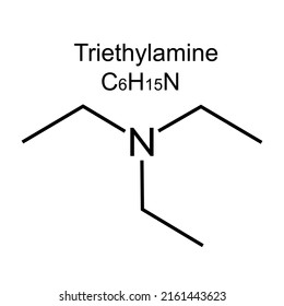 Chemical Structural Formula Triethylamine Stock Vector (Royalty Free ...