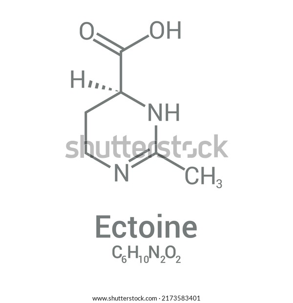 Chemical Structure Ectoine C6h10n2o2 Stock Vector (Royalty Free ...