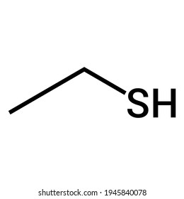 Chemical Structure Ethanethiol C2h6s Stock Vector (Royalty Free ...