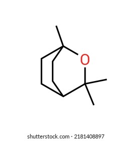 Chemical Structure Eucalyptol C10h18o Stock Vector (Royalty Free ...