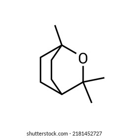Chemical Structure Eucalyptol C10h18o Stock Vector (Royalty Free ...