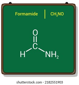 Chemical Structure Formamide Ch3no Stock Vector (Royalty Free ...