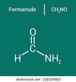 Chemical Structure Formamide Ch3no Stock Vector (Royalty Free ...