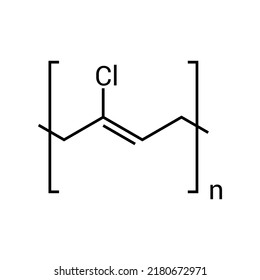 Chemical Structure Neoprene Stock Vector (Royalty Free) 2180672971 ...