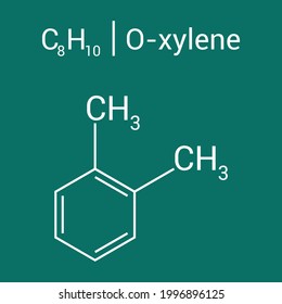 Chemical Structure Oxylene C8h10 Stock Vector (Royalty Free) 1996896125 ...
