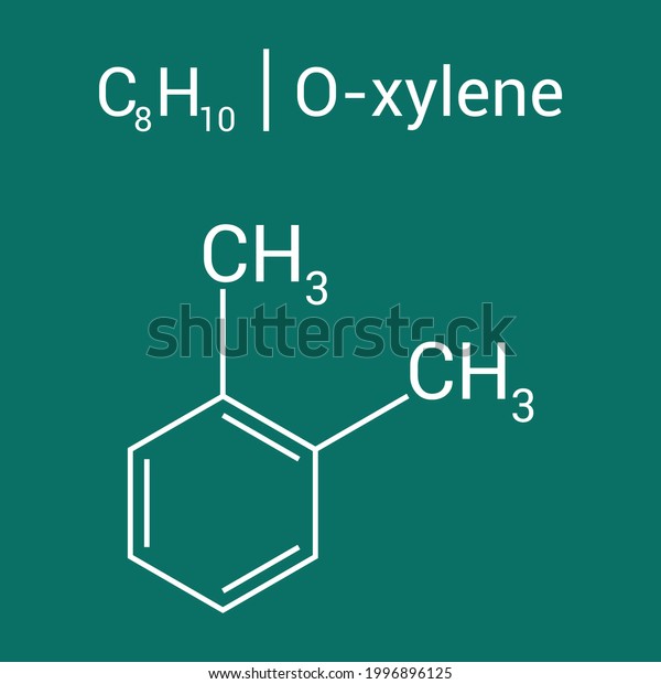 Chemical Structure Oxylene C8h10 Stock Vector (Royalty Free) 1996896125 ...