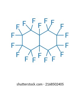 Chemical Structure Perfluorodecalin C10f18 Stock Vector (Royalty Free ...