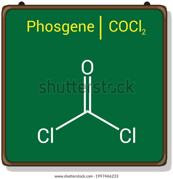 Chemical Structure Phosgene Cocl2 Stock Vector (Royalty Free ...