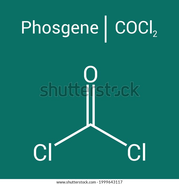 Chemical Structure Phosgene Cocl2 Stock Vector (Royalty Free ...