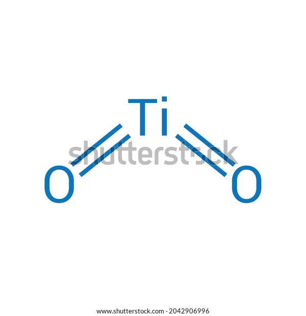 Chemical Structure Titanium Dioxide Tio2 Stock Vector (Royalty Free ...