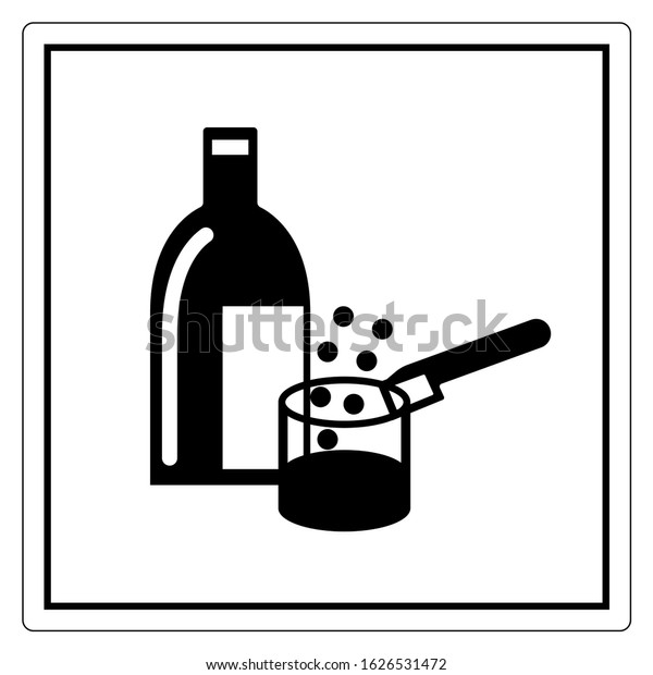 Chemicals Use Symbol Sign Vector Illustration Stock Vector (Royalty ...