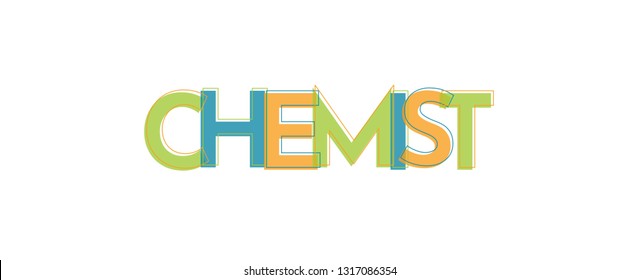 Chemist Word Concept Chemist Use Cover Stock Vector (Royalty Free ...