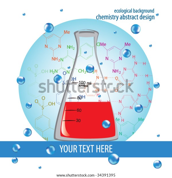 Chemistry Abstract Design Stock Vector (Royalty Free) 34391395 ...