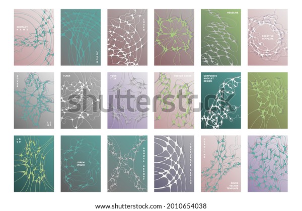 Chemistry Brochure Cover Templates Vector Set Stock Vector (Royalty ...