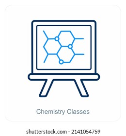 Chemistry Classes Science Icon Concept Stock Vector (Royalty Free ...