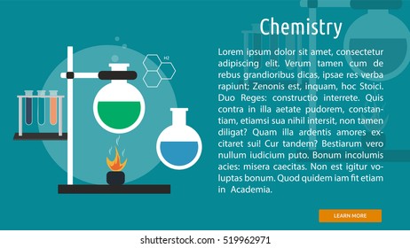 Chemistry Conceptual Banner Stock Vector (Royalty Free) 519962971 ...