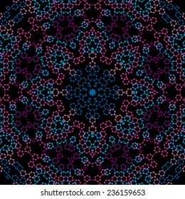 Chemistry Hexagon Molecules Seamless Pattern Vector Stock Vector ...
