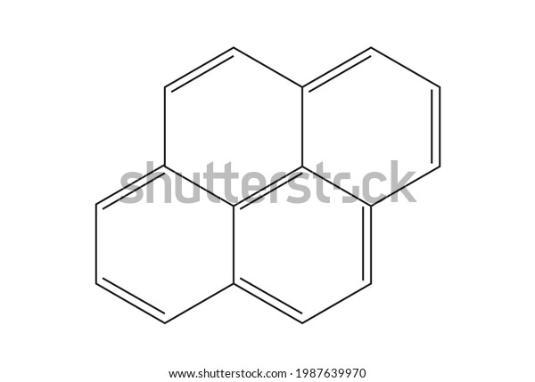 Chemistry Illustration Pyrene Structure Pyrene Py Stock Vector (Royalty ...
