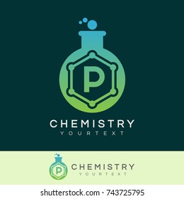 Chemistry Initial Letter P Logo Design Stock Vector (Royalty Free ...