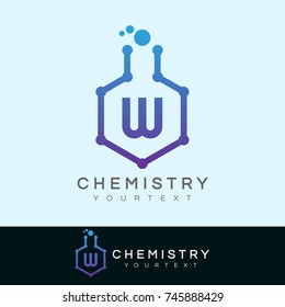 Chemistry Initial Letter W Logo Design Stock Vector (Royalty Free ...