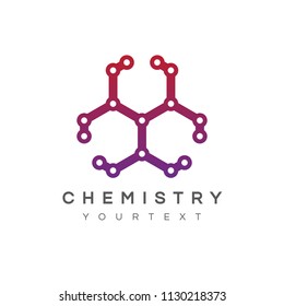 Chemistry Logo Design: vector de stock (libre de regalías) 1130218373 ...