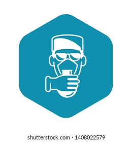 Chemistry Science Man Icon Simple Illustration Stock Vector (Royalty ...