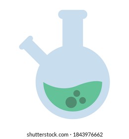 Chemistry Sphere Flask Design Science Laboratory Stock Vector (Royalty ...