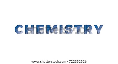 Chemistry Text Filled Paper Cut Layers Stock Vector (Royalty Free ...