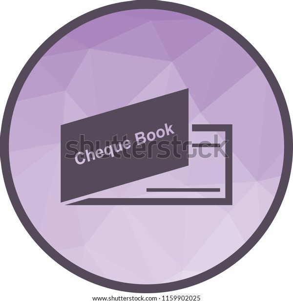 Cheque Book Icon Stock Vector (Royalty Free) 1159902025 | Shutterstock