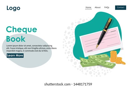 Cheque Book This Set Can Be Stock Vector (Royalty Free) 1448171759 ...