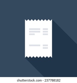 Cheque Flat Icon Modern Flat Icons Stock Vector (Royalty Free ...