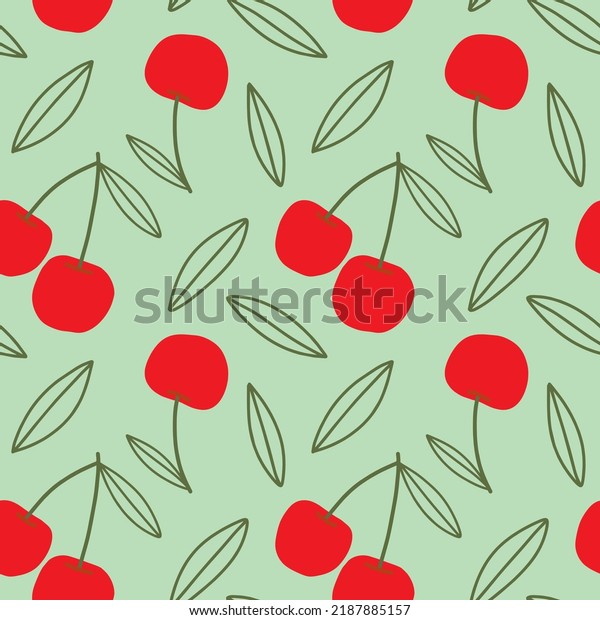 Cherry Background Desktop Wallpaper Cute Vector: เวกเตอร์สต็อก (ปลอดค่า ...