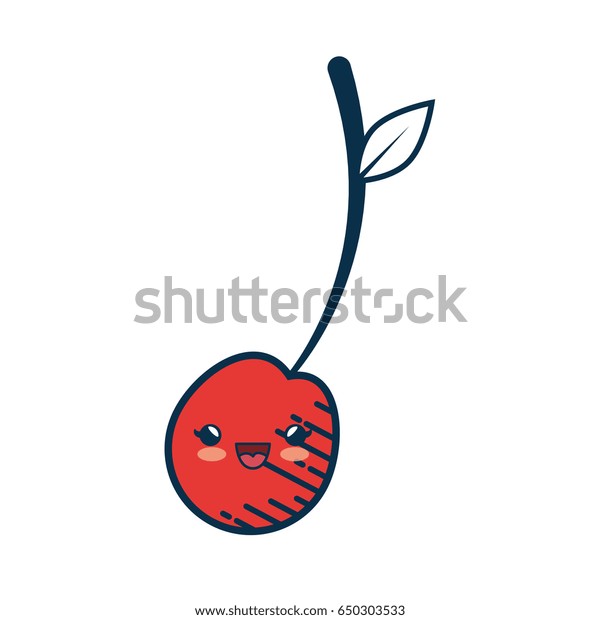 Cherry Cartoon Smiley Stock Vector (Royalty Free) 650303533 | Shutterstock