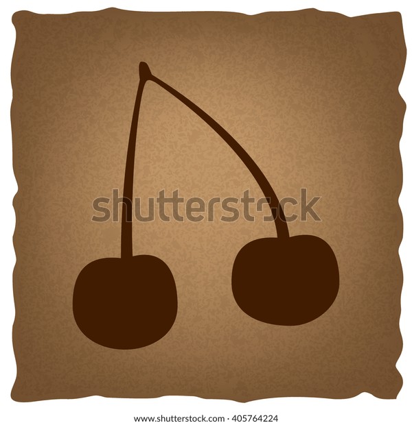 Cherry Sign Vintage Effect Stock Vector (Royalty Free) 405764224 ...