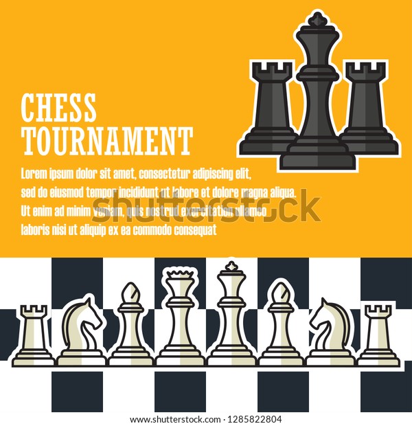 Chess Banner Chess Tournament Vector Illustration Stock Vector (Royalty ...