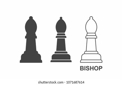 Chess Bishop Icon Stock Vector (Royalty Free) 1071687614 | Shutterstock