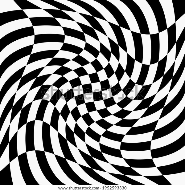 Chess Board Race Flag Twist Funnel Stock Vector (Royalty Free ...