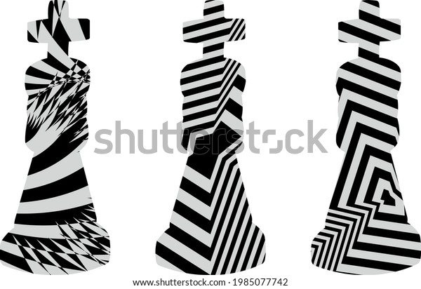 Chess King Crown Shape Cross Texture Stock Vector (Royalty Free ...