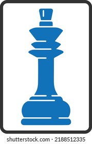 Chess King Icon Strategy Symbol Vector Stock Vector (Royalty Free ...