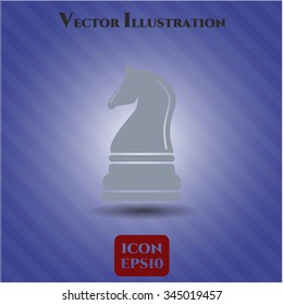Chess Knight Icon Symbol Stock Vector (Royalty Free) 344426399
